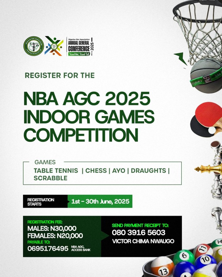 REGISTER NOW FOR THE NBA AGC 2025 INDOOR GAMES COMPETITION! | Legal ...